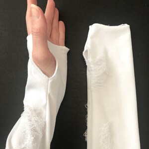 Zombie Apocalypse Gloves Womens Clothing Mummy Costume Ripped Arm ...