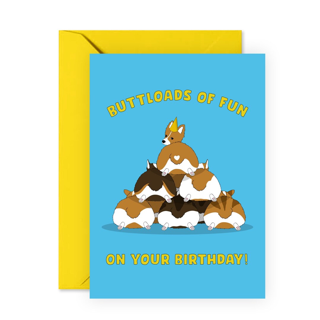 Funny Dog Birthday Card Buttloads Of Fun For Men Women Him Etsy funny-dog-birthday-card-buttloads-of-fun-for-men-women-him-etsy