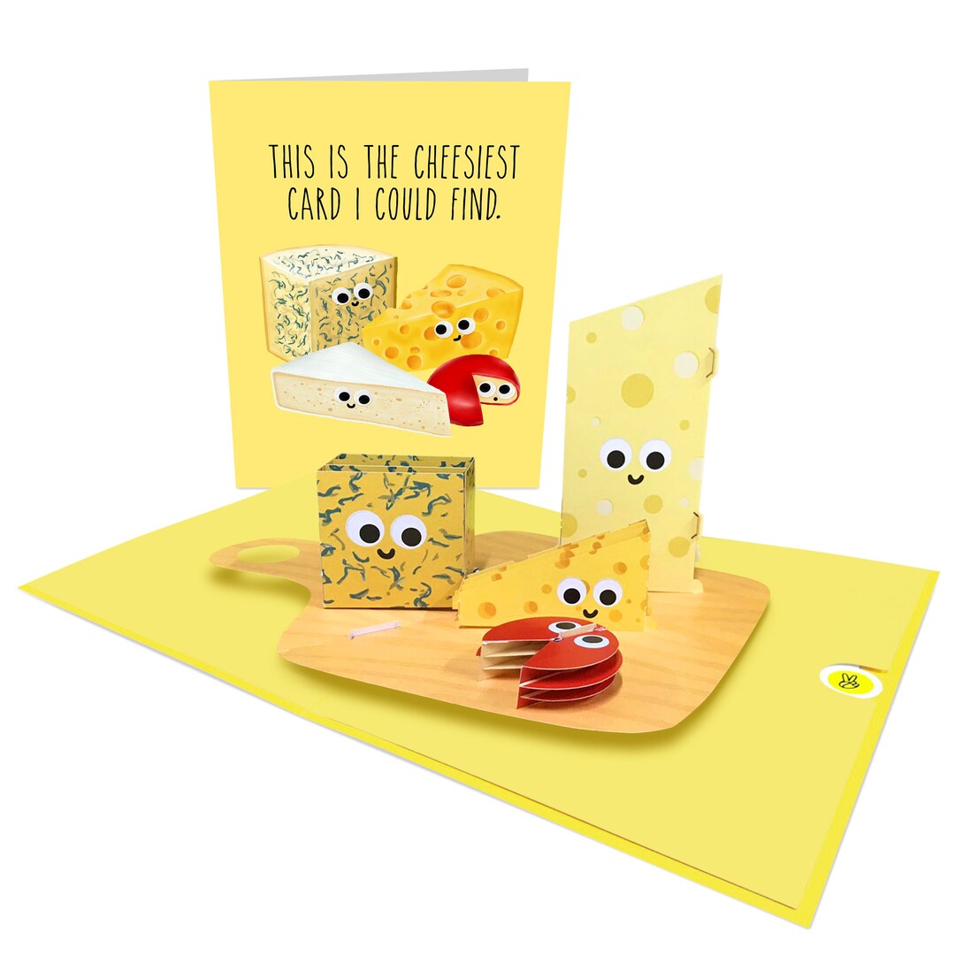Cheese Pop up Card Cheesiest for Men Women Boys Girls Him Her - Etsy