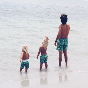 Daddy and Me Swimwear, Father and Son Matching Swim Trunks, Family ...