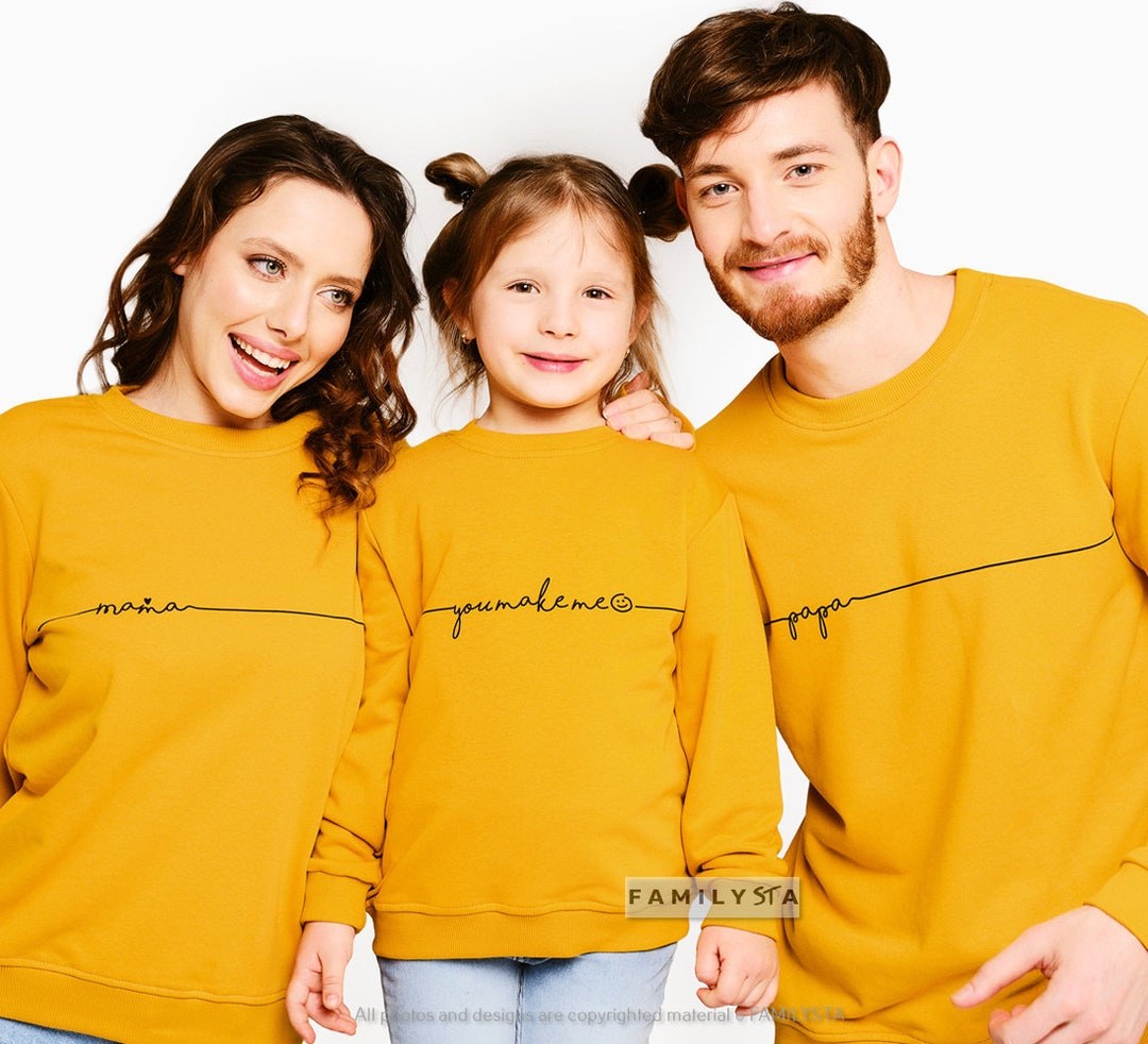 Family Sweatshirt, Matching Outfit for Pictures, Family Blouses, Father ...