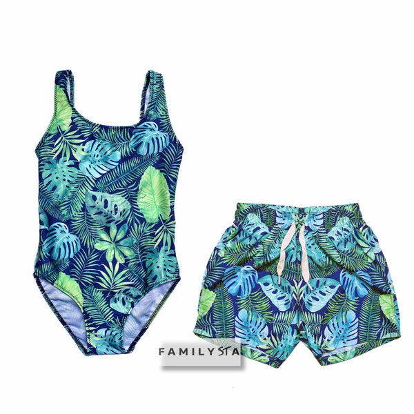 Matching Sister and Brother Swimsuits - Etsy
