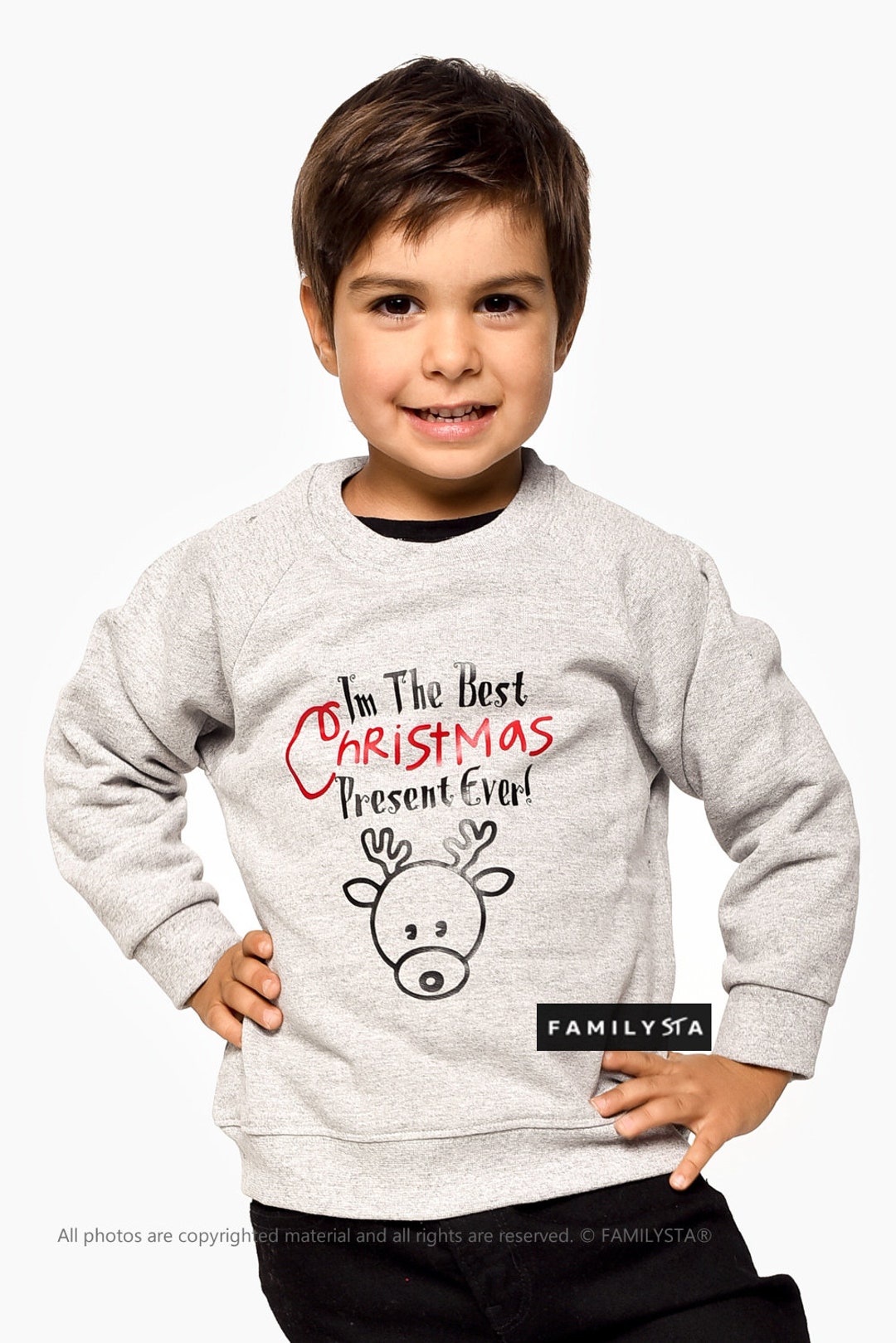 Kid's Holiday Sweater, Toddler Christmas Jumper, Child Xmas Pullover ...