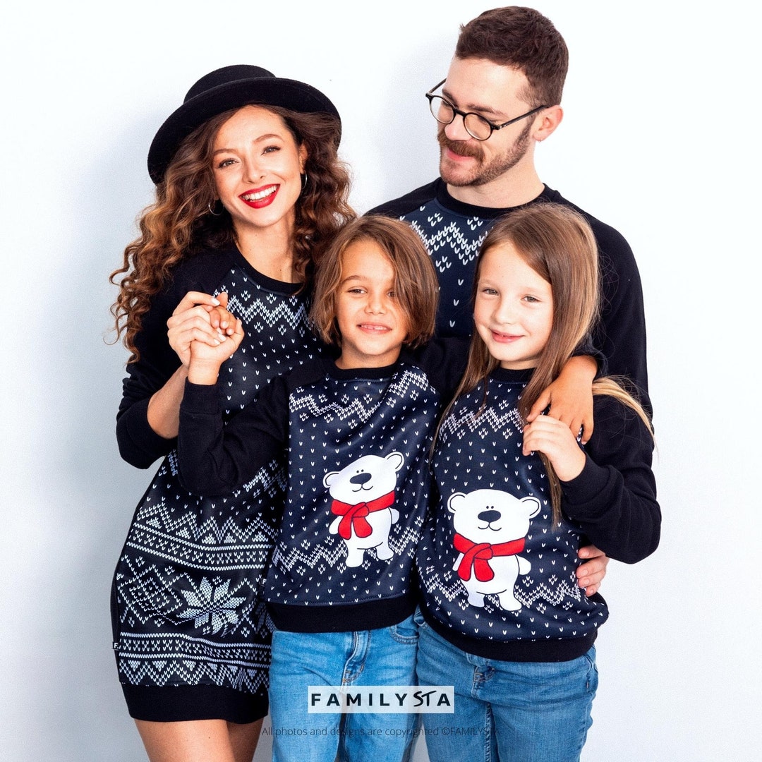 Family Christmas Sweaters Matching Christmas Outfits Family Clothing ...