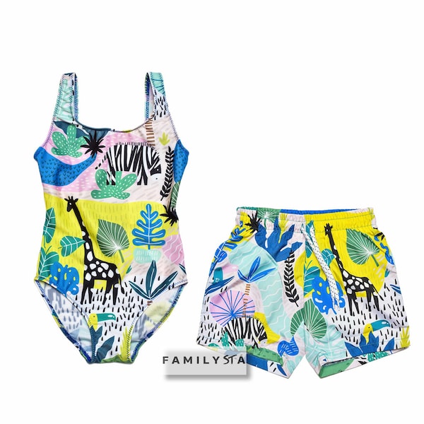 Sister Brother Matching Swimsuits - Etsy