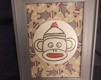 Sock Monkey Wall | Etsy