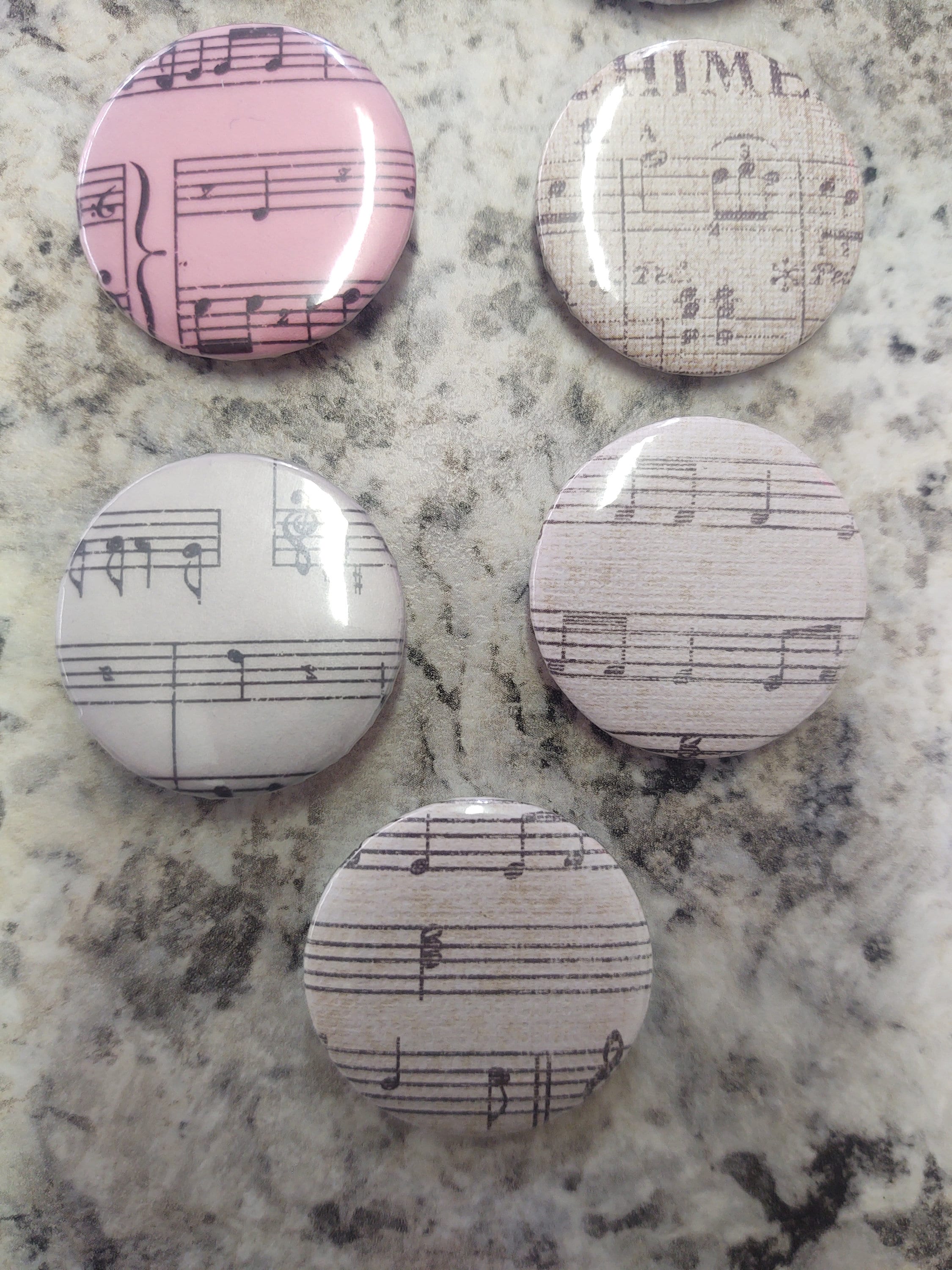 Music Note Pinback Button Badge 1.25 Pinback Pin Choose - Etsy