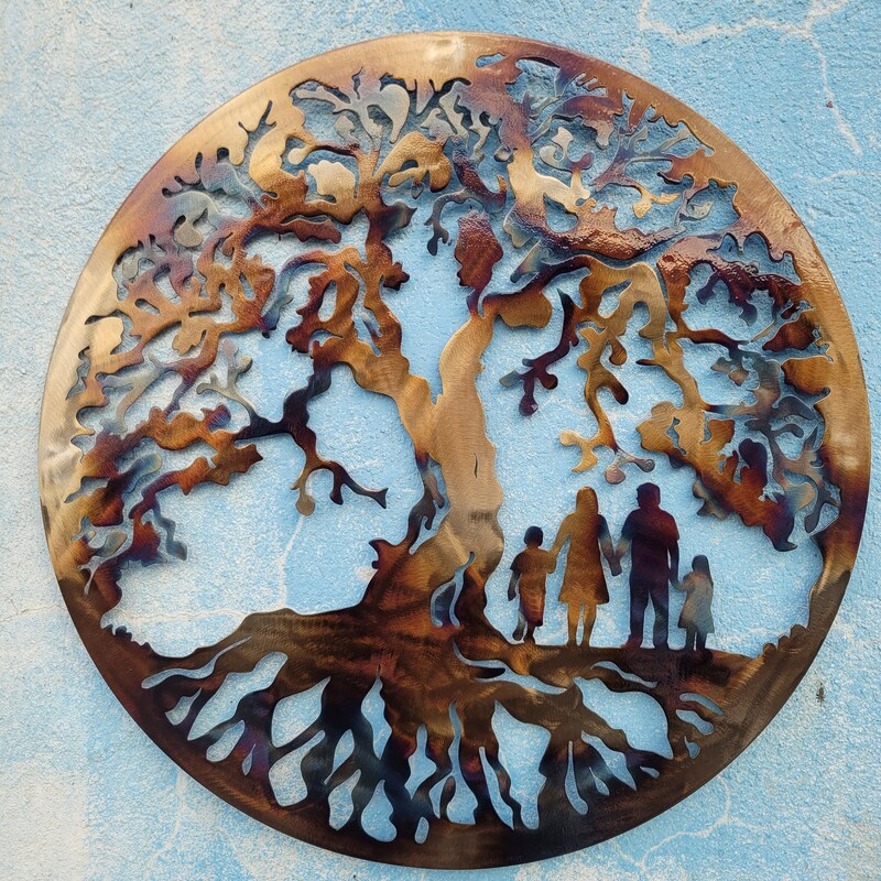 Family Tree Metal Wall Art - Etsy