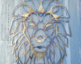 Lion Metal Wall Art, Metal Wall Sculpture, Metal Wall Decor, Home Decor ...
