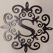 Family Initial, Monogram Metal Wall Sign, Wall Decor - Any Letter, 40 ...