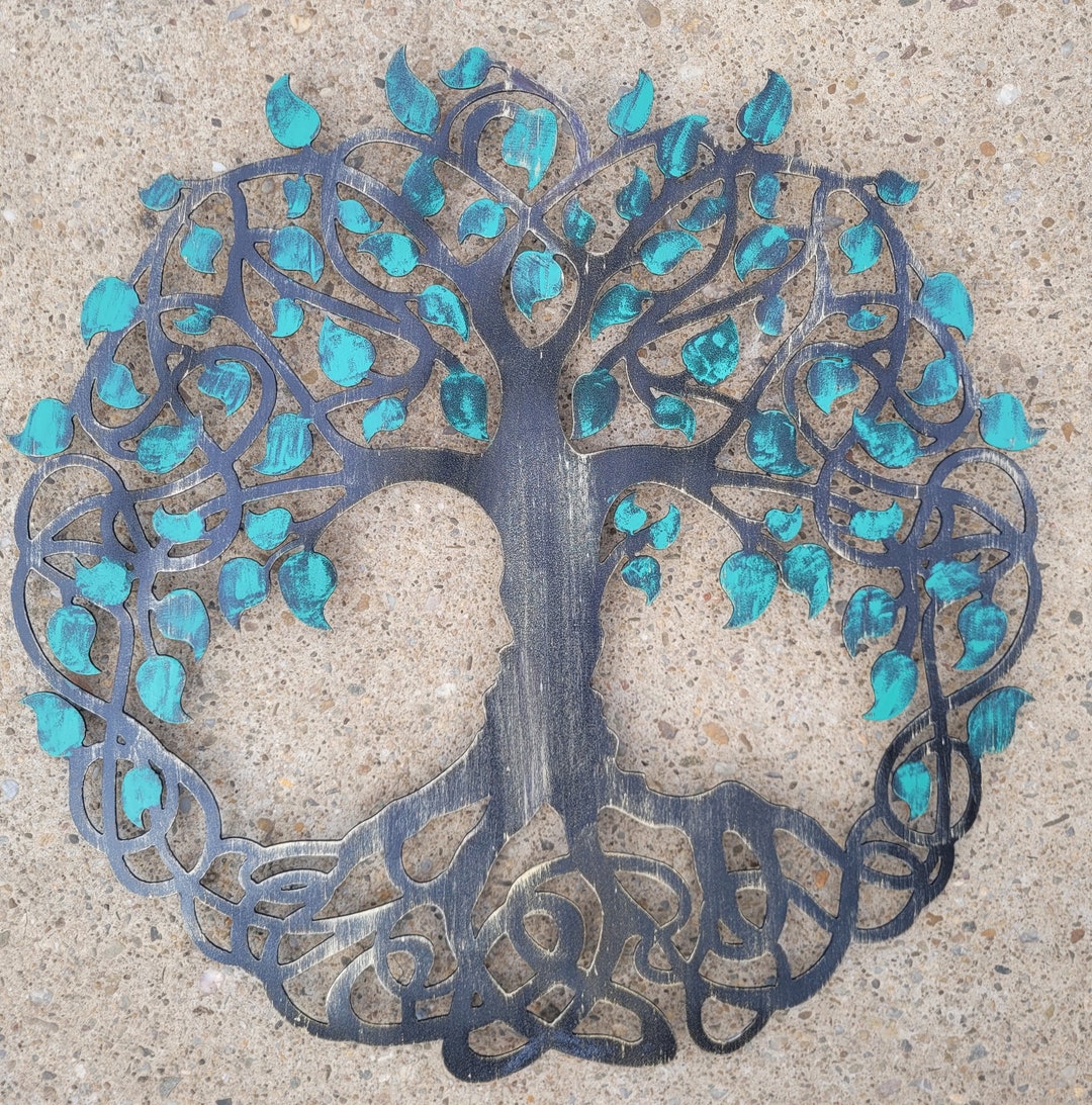 Celtic Metal Wall Art, Infinity Tree of Life Art, Metal Wall Sign ...