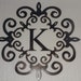 Family Initial, Monogram Metal Wall Sign, Wall Decor - Any Letter, 40 ...