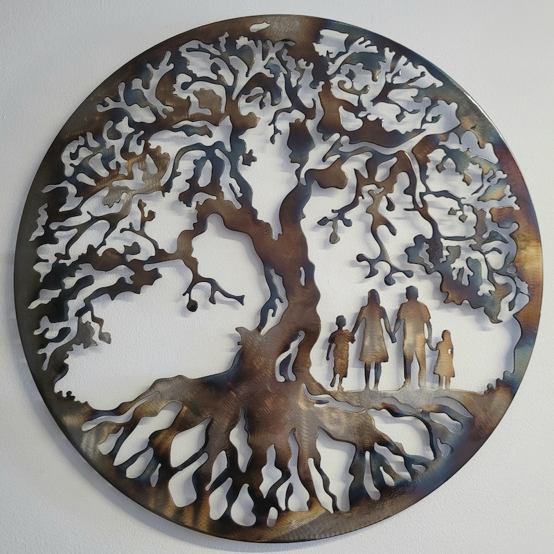 Family Tree Metal Wall Art - Etsy