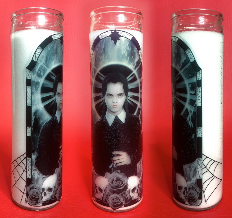 Prayer Candle of Wednesday Addams Jenna Ortega Christina - Etsy