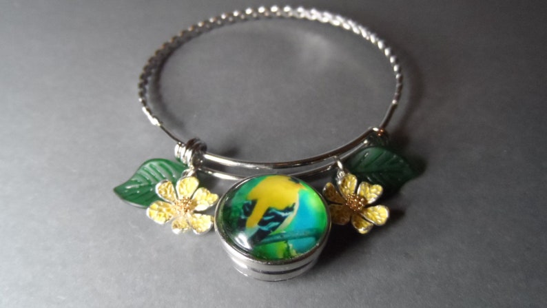 Gold Finch Bangle Braceletfree Shippinggold Finch Snap and - Etsy