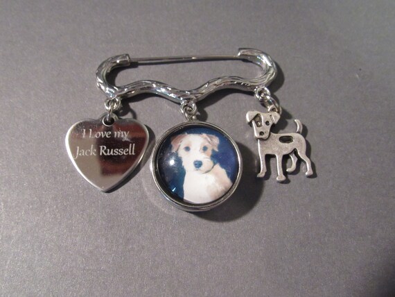Jack Russell Brooch Pin Free Shipping Jack Russell Photo - Etsy