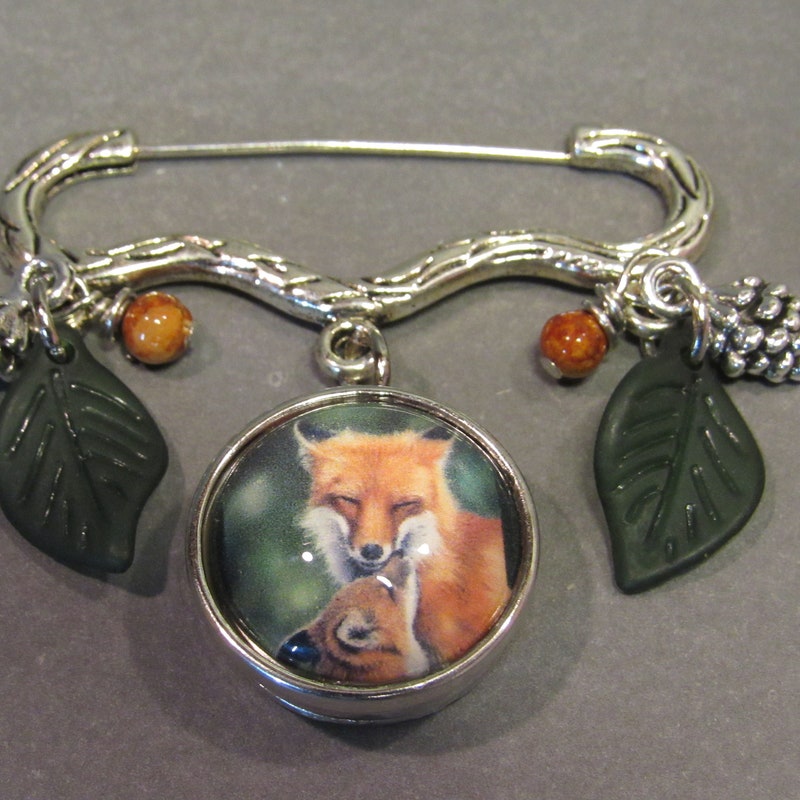 Fox Brooch - Etsy