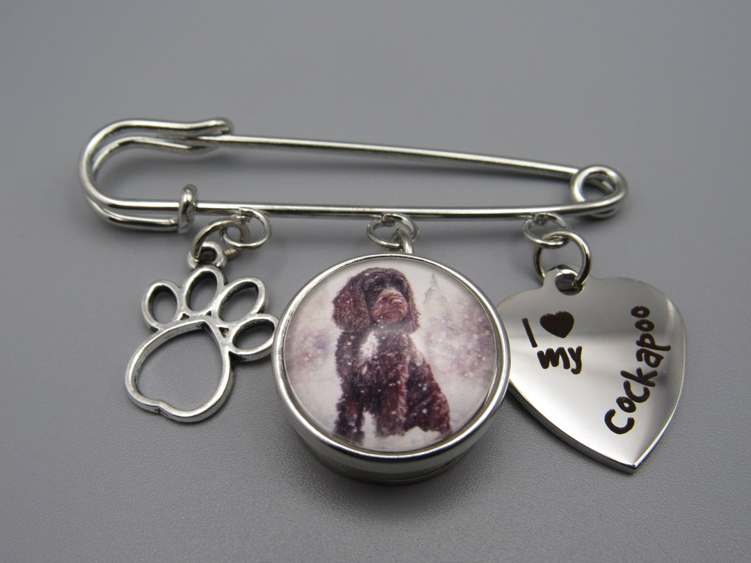 Cockapoo Kilt Pin: Photo Snap Charm, Paw Charms - Etsy