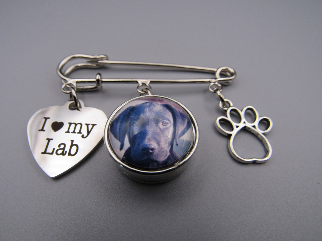 Black Lab Kilt Pin,free Shipping,photo Snap Charm of Black Lab ...