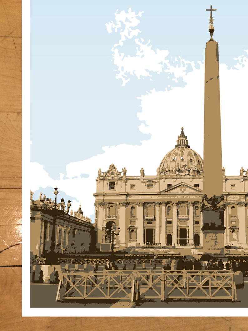 St. Peter's Basilica the Vatican Poster - Etsy New Zealand