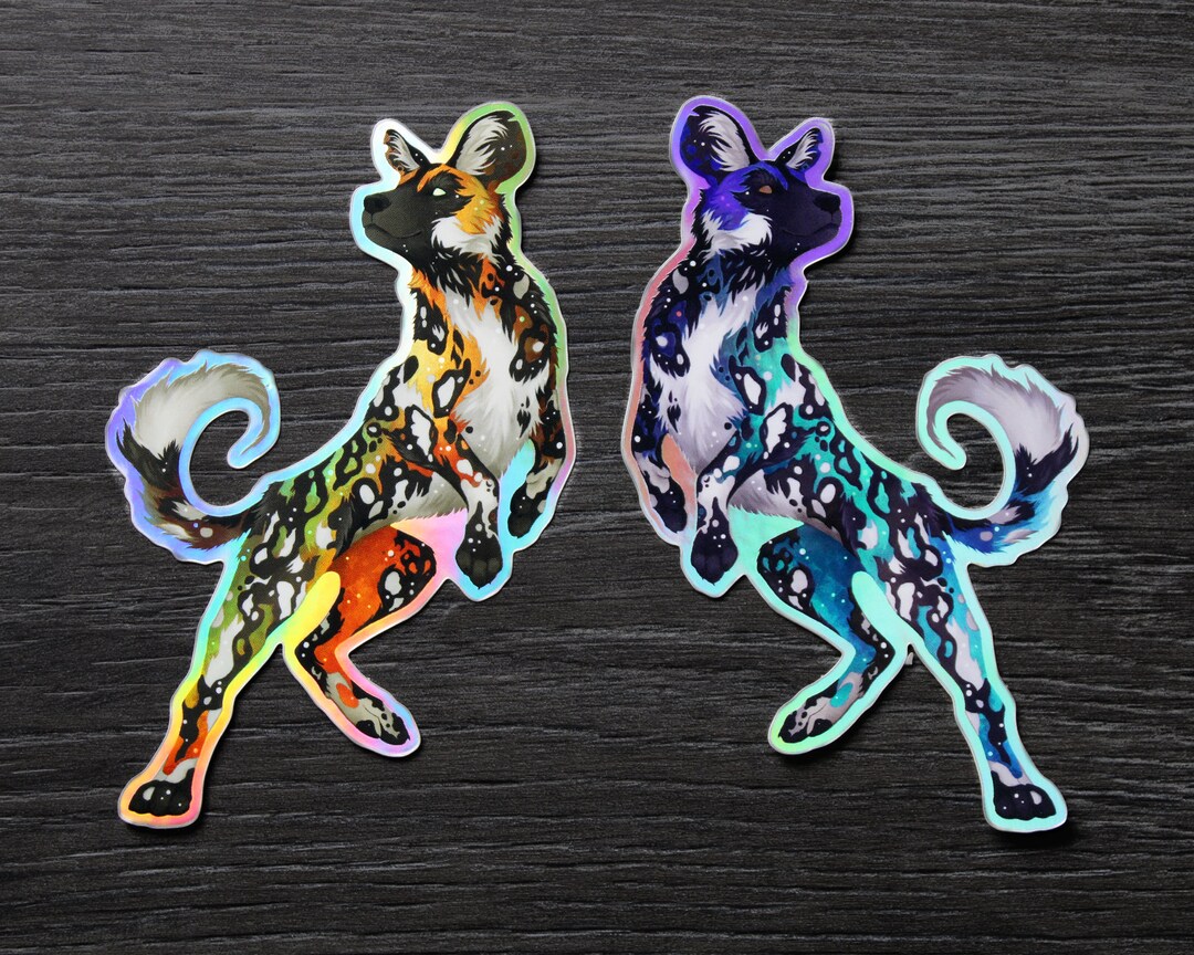 Cosmic Painted Dogs - Vinyl Stickers - Etsy