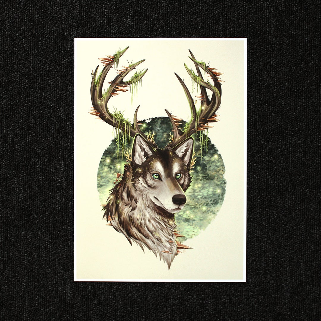 Daylight Forest Guardian A4 Giclée Print - Etsy