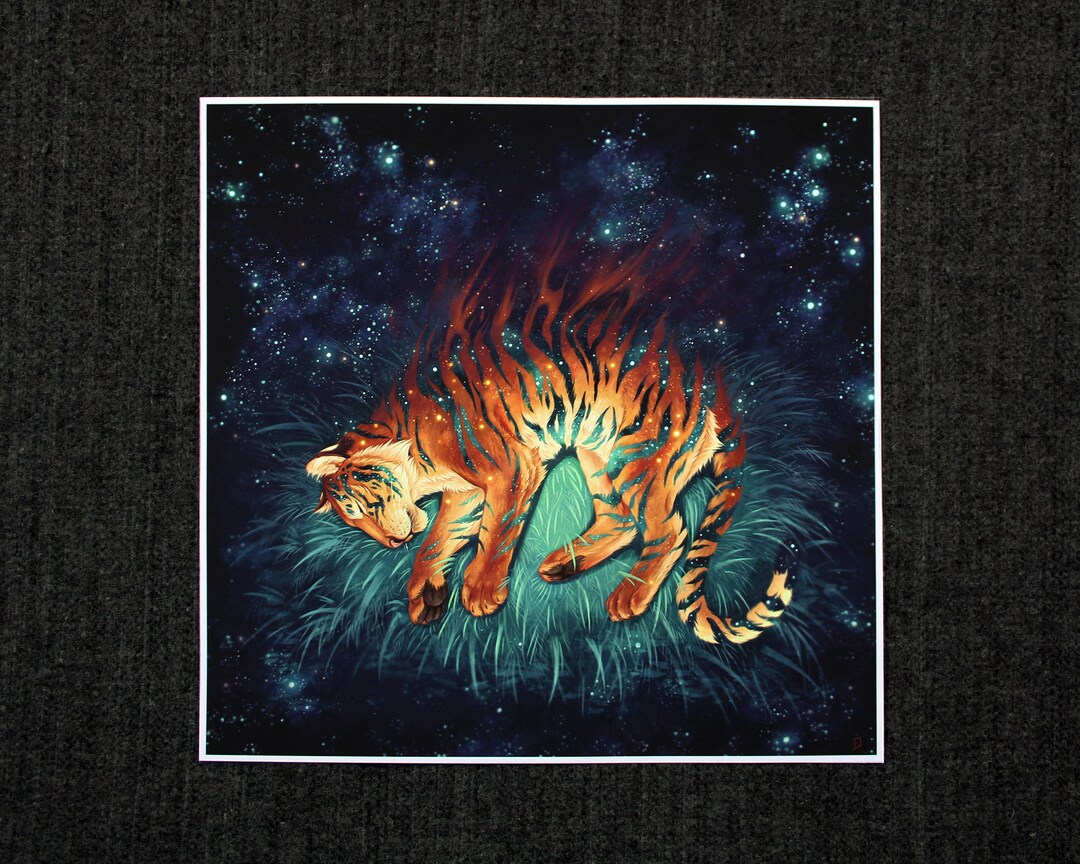 Dream of Stars - 8x8" and 30x30cm Tiger Print - Etsy