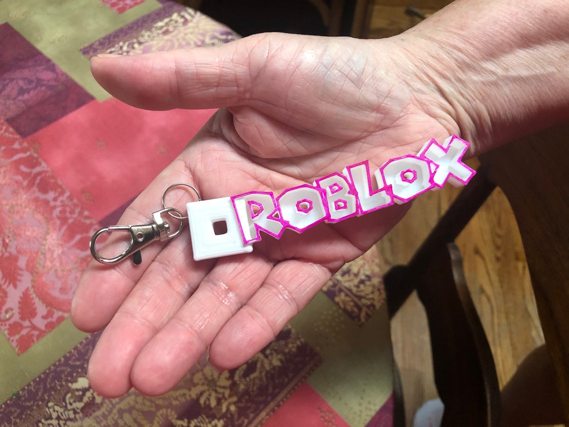 ROBLOX Personalized Custom Name Tag Keychain Keyring Zipper | Etsy ...