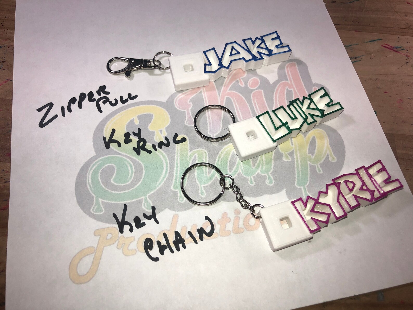 ROBLOX Personalized Custom Name Tag, Keychain, Keyring, Zipper Pull ...