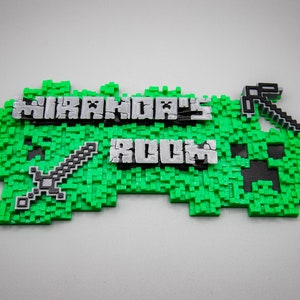 3D Minecraft Door Sign - Etsy
