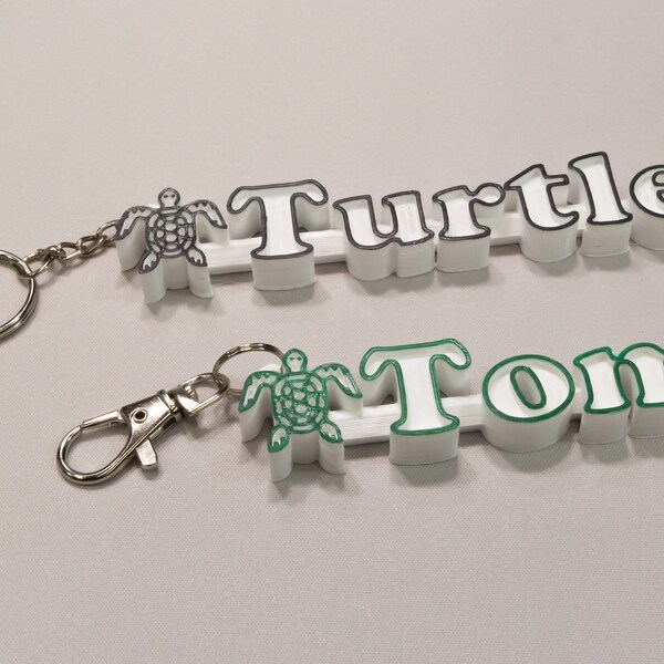 Sea Turtle Name Tag - Etsy