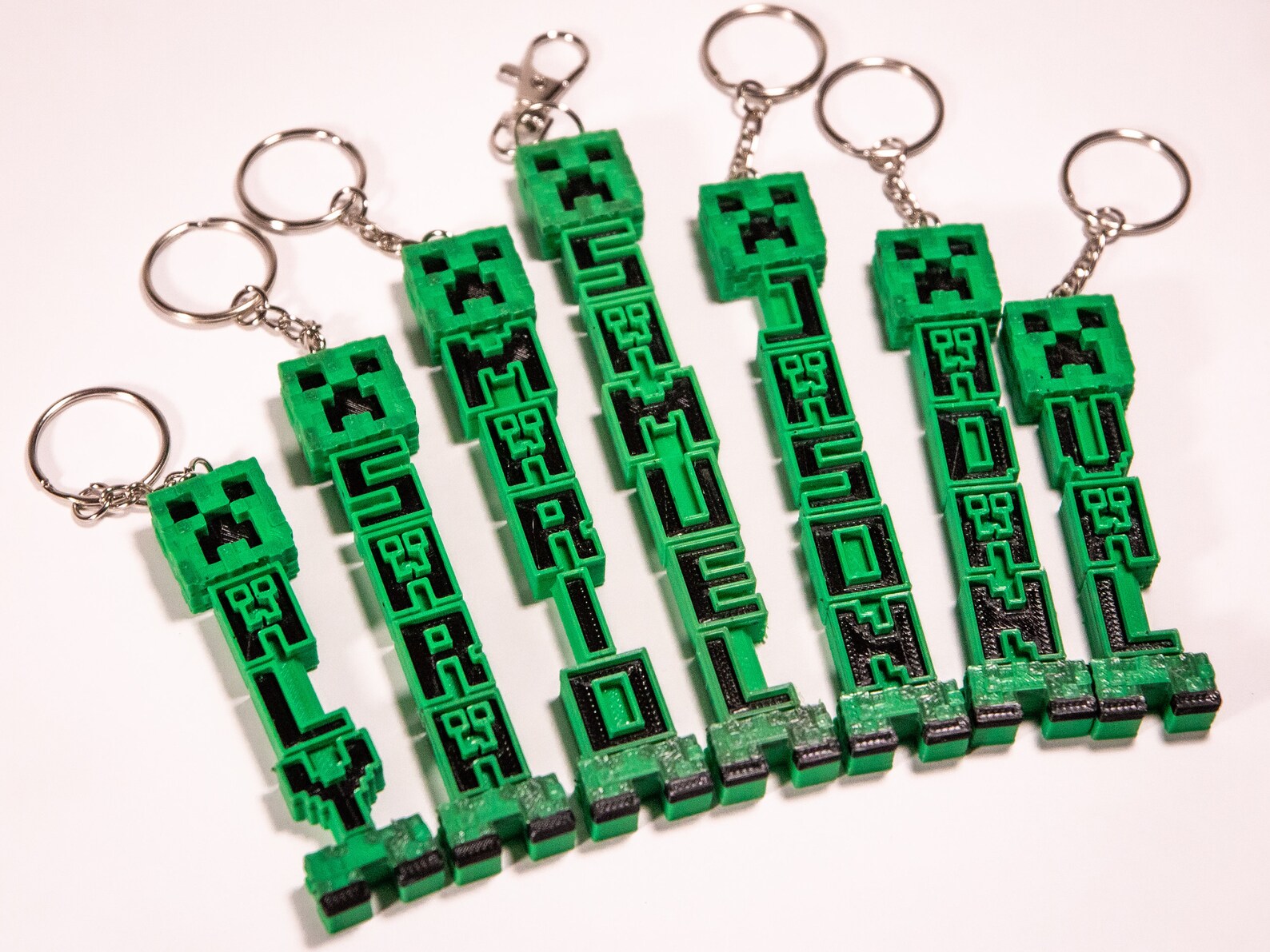 Minecraft Creeper Personalized Custom Name Tag, Keychain, Keyring ...