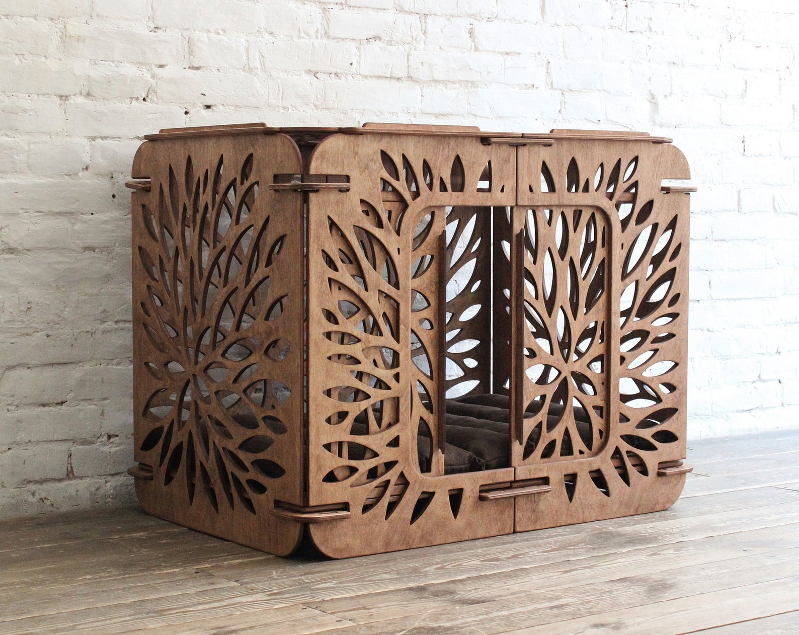 Dog Kennel Small Dog Crate, Wooden Dog Kennel, Modern Dog Crate, Cat ...