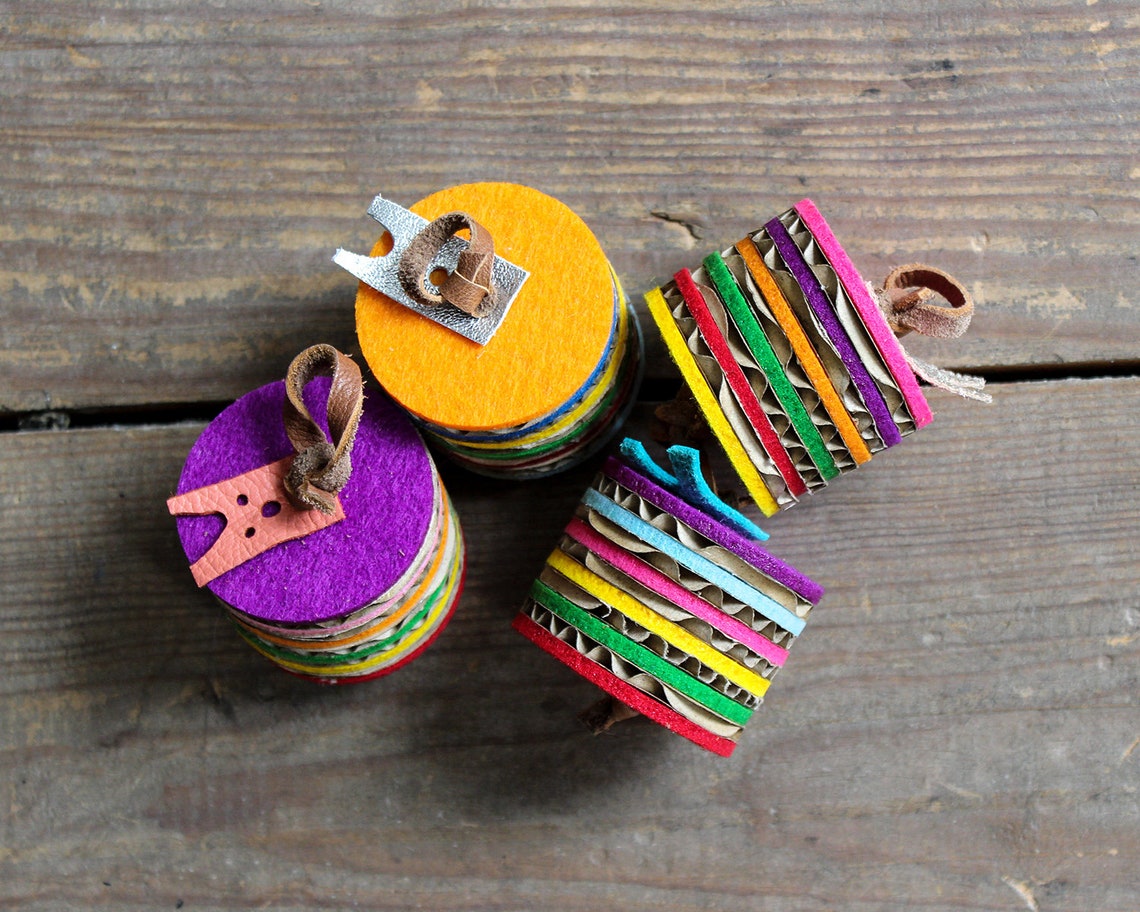 Cat toys Felt and cardboard 4pc. Best cat toy cool cat | Etsy