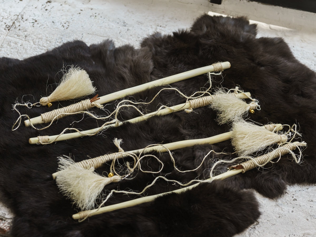 Cat toys Sisal cat rod 1 pc. Cat fishing pole best cat toys | Etsy