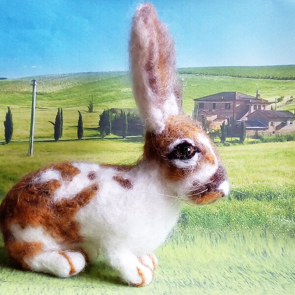 Needle Felted Rabbit - Etsy