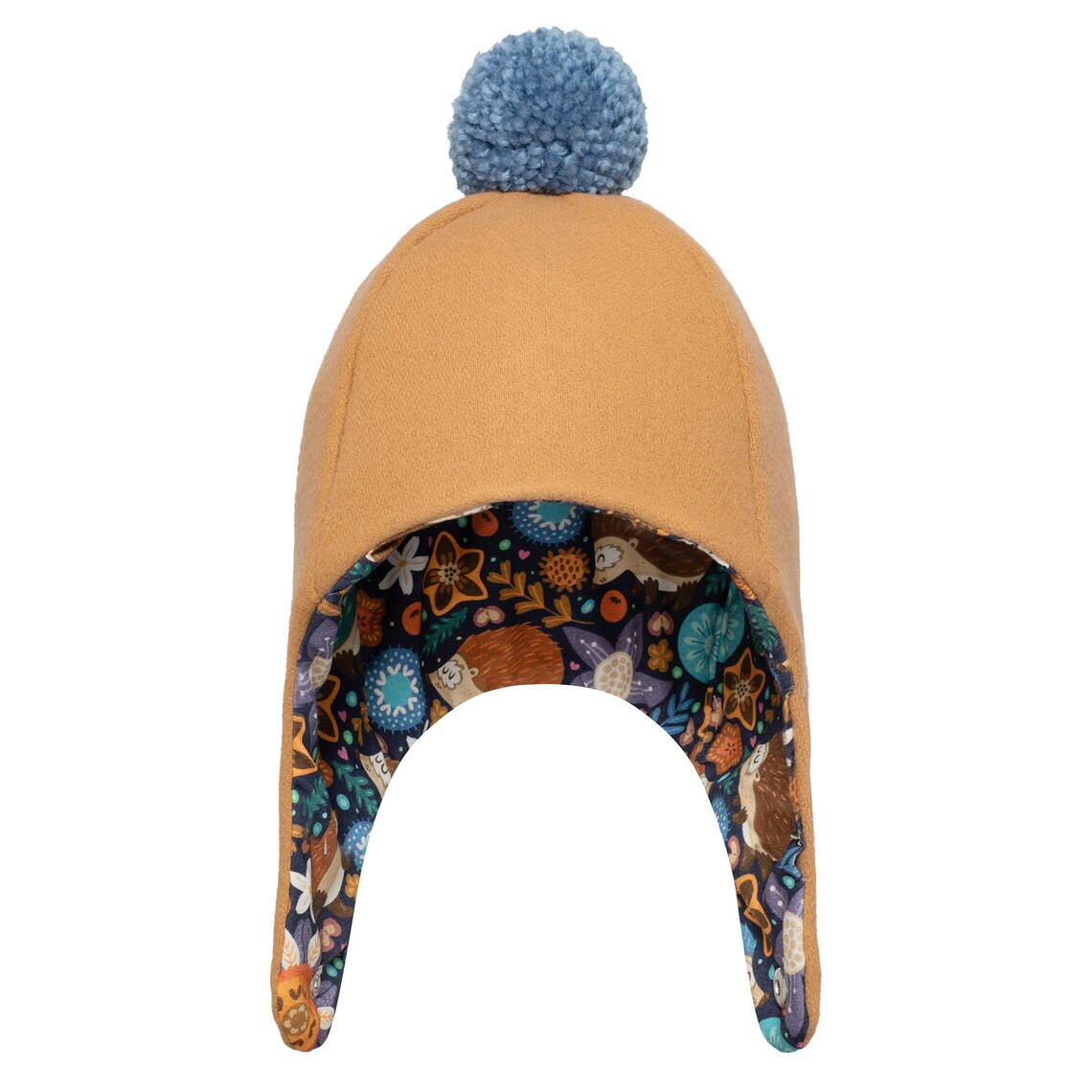 SET. Children's Winter Wool Pilot Cap With Scarf . - Etsy