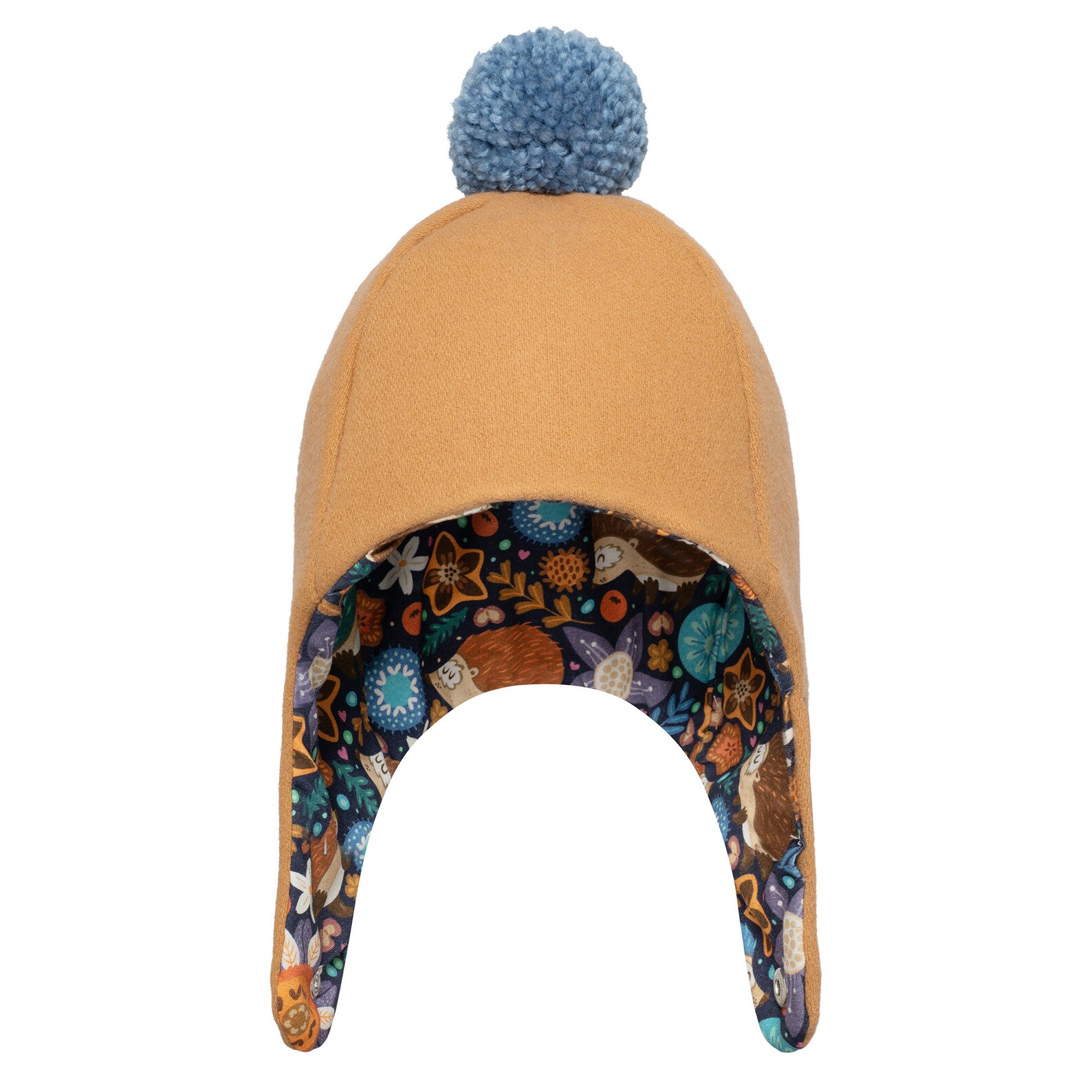 SET. Children's Winter Wool Pilot Cap With Scarf . - Etsy