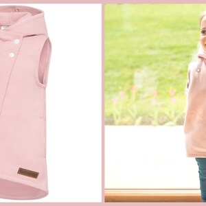 Girls' Spring/autumn Vest, Dark Pink Waistcoat for Girl's, Pink Knitted ...