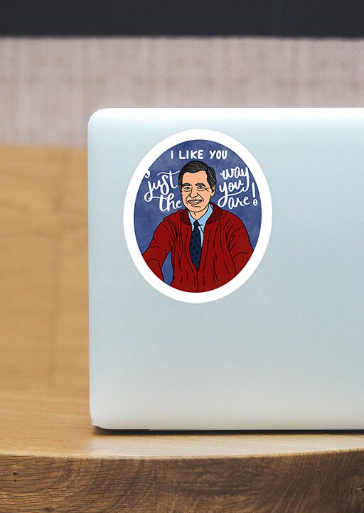 Mr Rogers Sticker Funny Sticker Laptop Sticker Humorous - Etsy