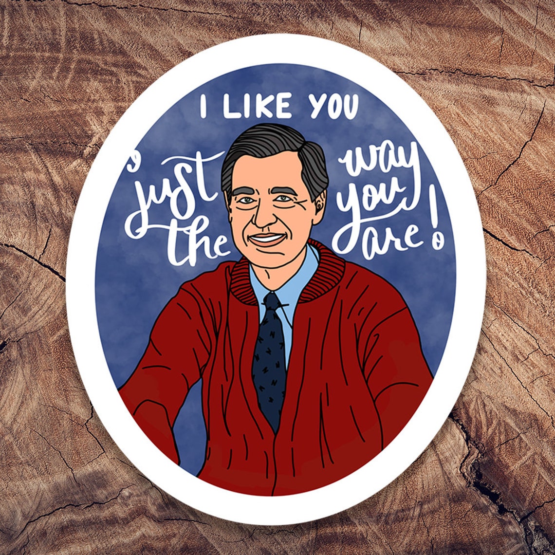 Mr Rogers Sticker Funny Sticker Laptop Sticker Humorous - Etsy