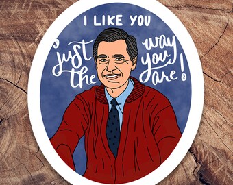 Mr Rogers Laptop Sticker - Etsy