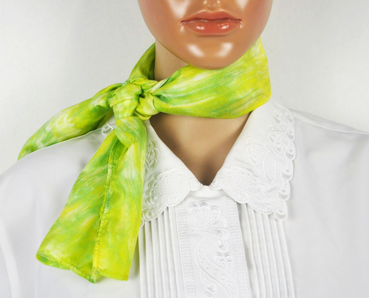 Short Silk Neck Scarves