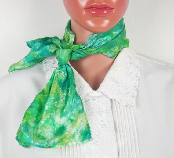 Short Silk Neck Scarves