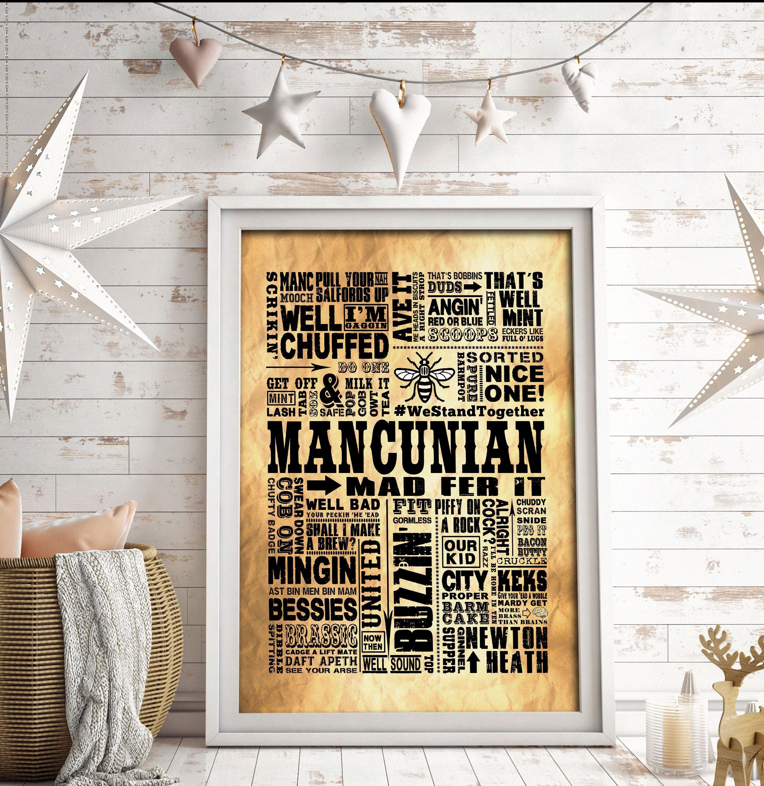 Traditional Manchester City Sayings Print or Canvas, Man United Fan ...