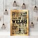 Traditional Funny Welsh Sayings Giclee Print or Canvas - Etsy UK