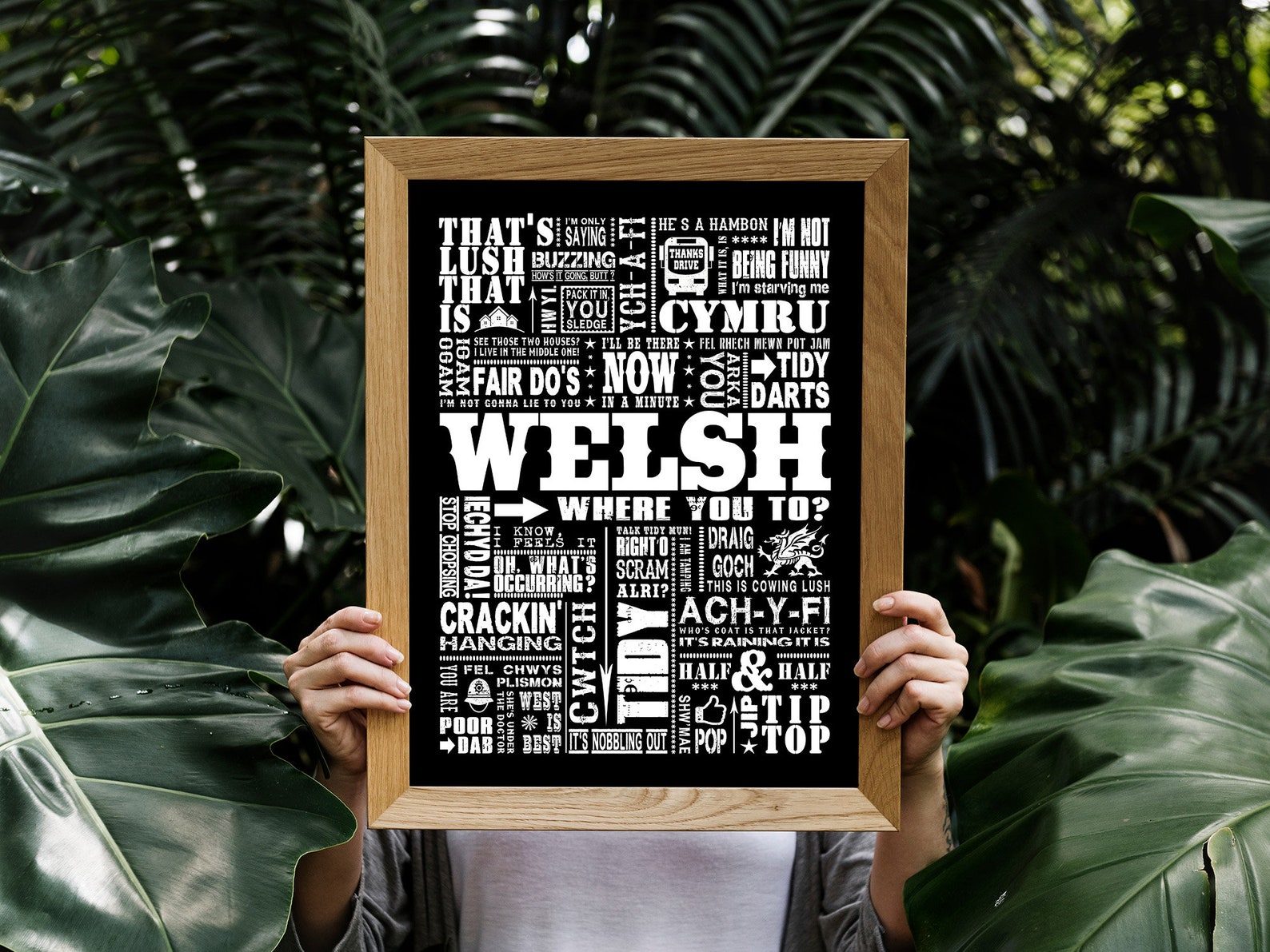 Traditional Funny Welsh Sayings Giclee Print or Canvas | Etsy UK