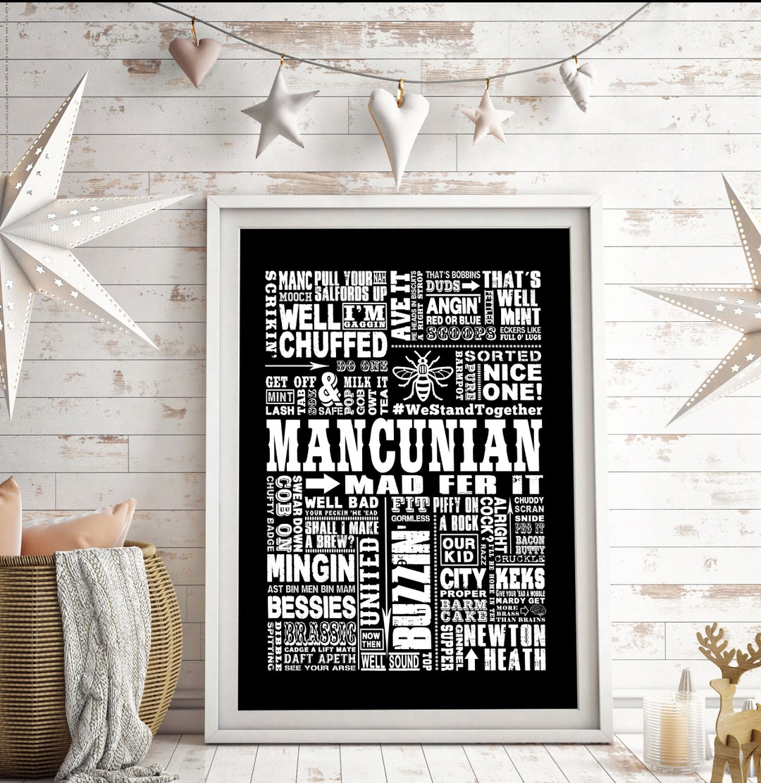Traditional Manchester City Sayings Print or Canvas Man - Etsy UK