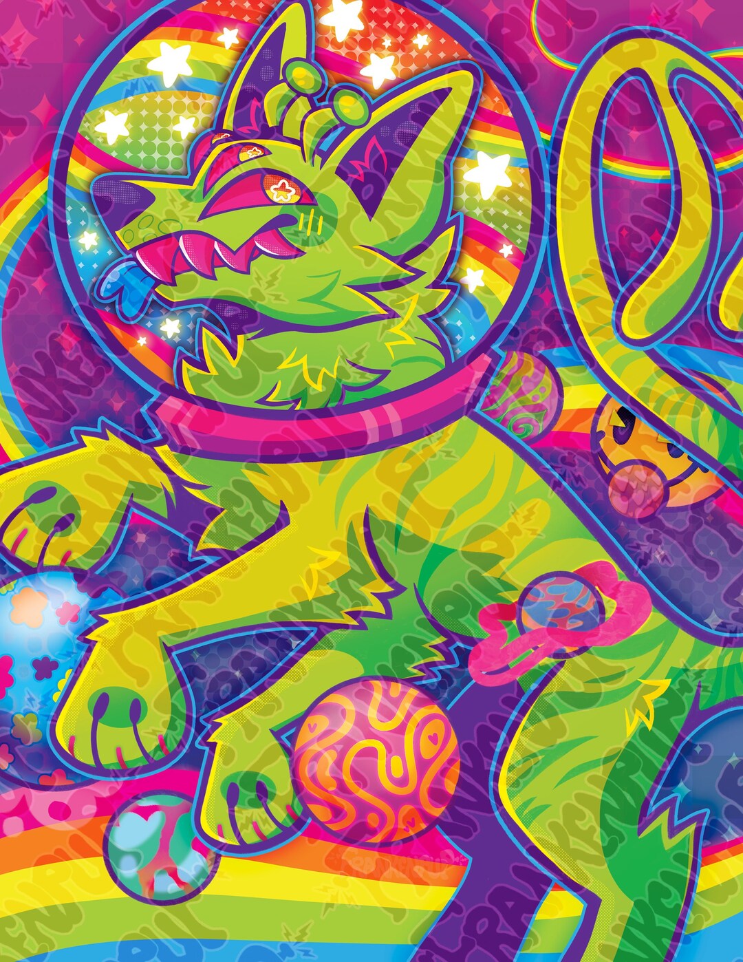 Alien Doge Holographic Print - Etsy