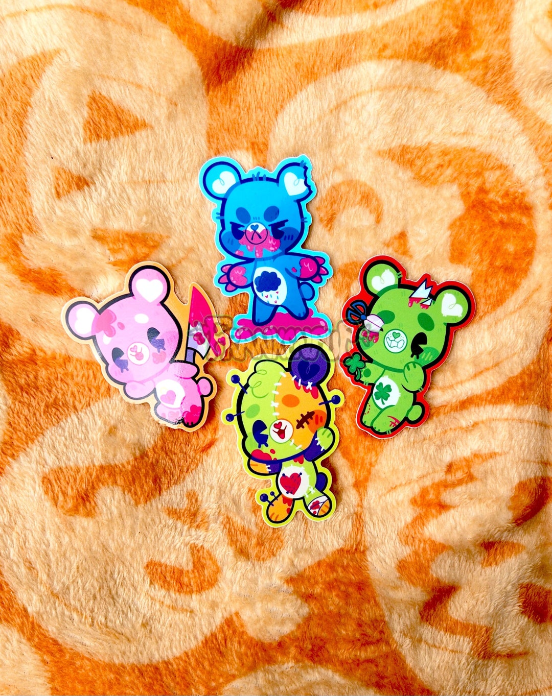 Scare Bears Vinyl Stickers - Etsy